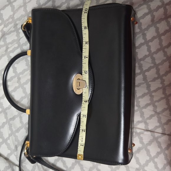 Bally | Bags | Bally Black And Gold Tone Hardware Bag Classic Black ...